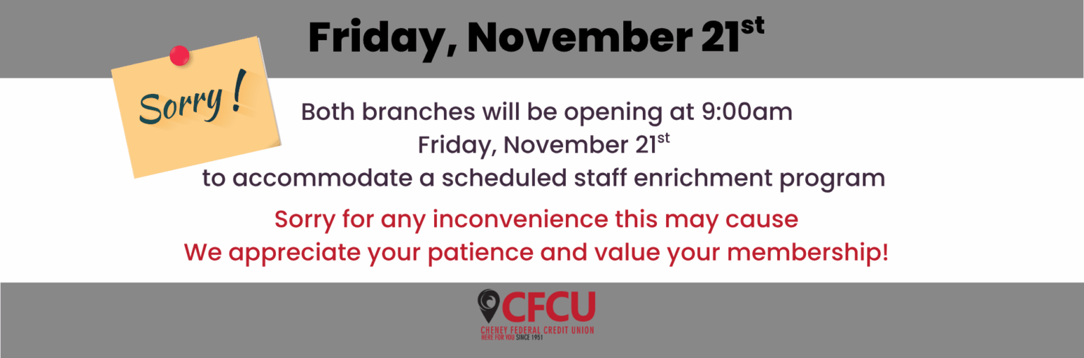 Meeting : Cheney Federal Credit Union